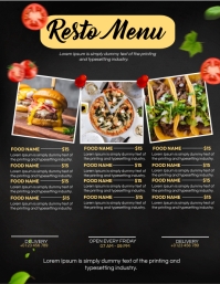 Food Menu Ads Template | PosterMyWall