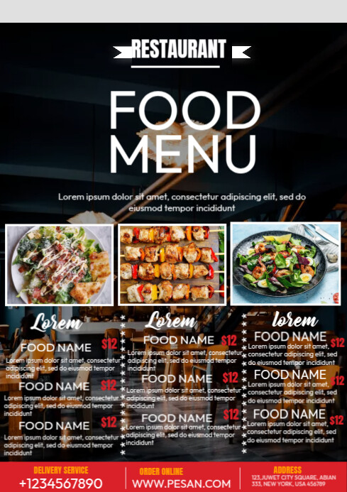 Plantilla de Food Menu Deals | PosterMyWall