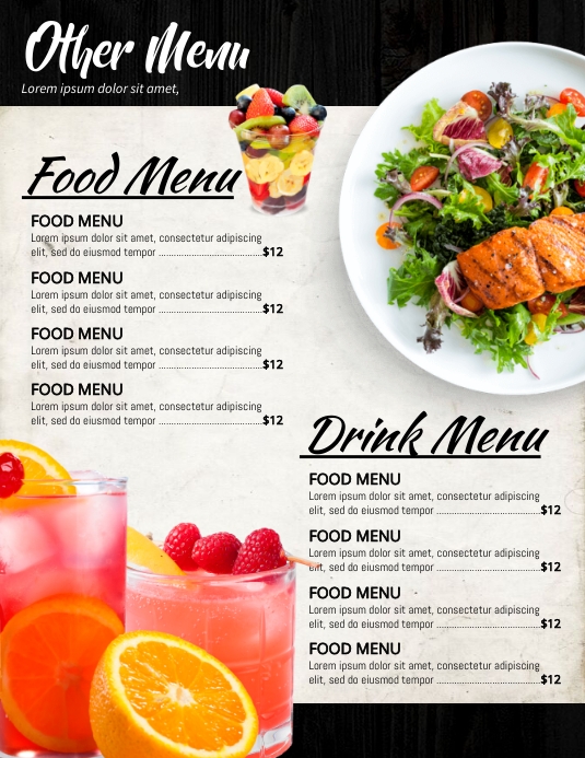 Plantilla de Food Menu Deals | PosterMyWall