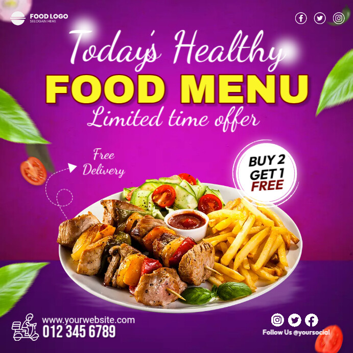 Food Menu Deals Templat | PosterMyWall