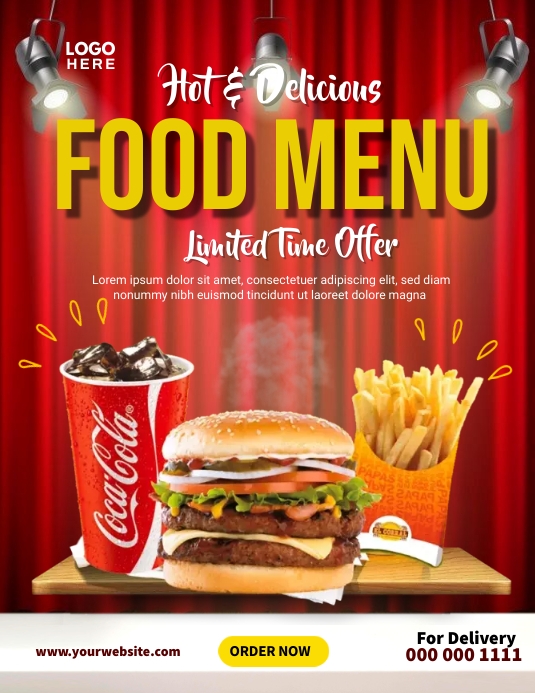 Food Menu Deals Template | PosterMyWall
