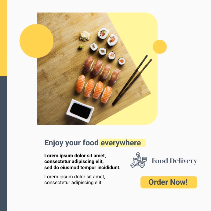 Copy of Food Menu Delivery | PosterMyWall