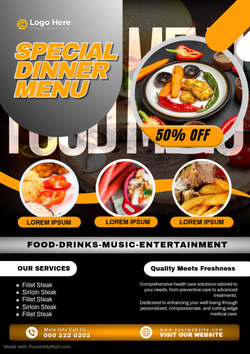 Copy of FOOD MENU | PosterMyWall
