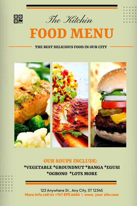 Copy of Food menu | PosterMyWall