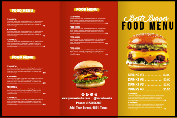 Copy of Food Menu | PosterMyWall