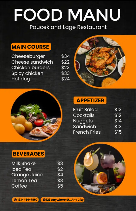 Copy of Food Menu | PosterMyWall