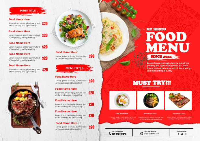Modèle Food Menu | PosterMyWall