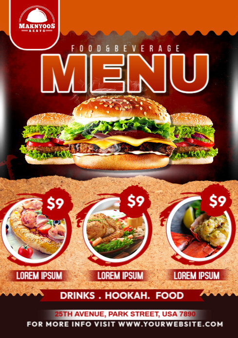 Copy of FOOD MENU | PosterMyWall