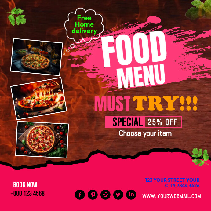 food menu Templat | PosterMyWall