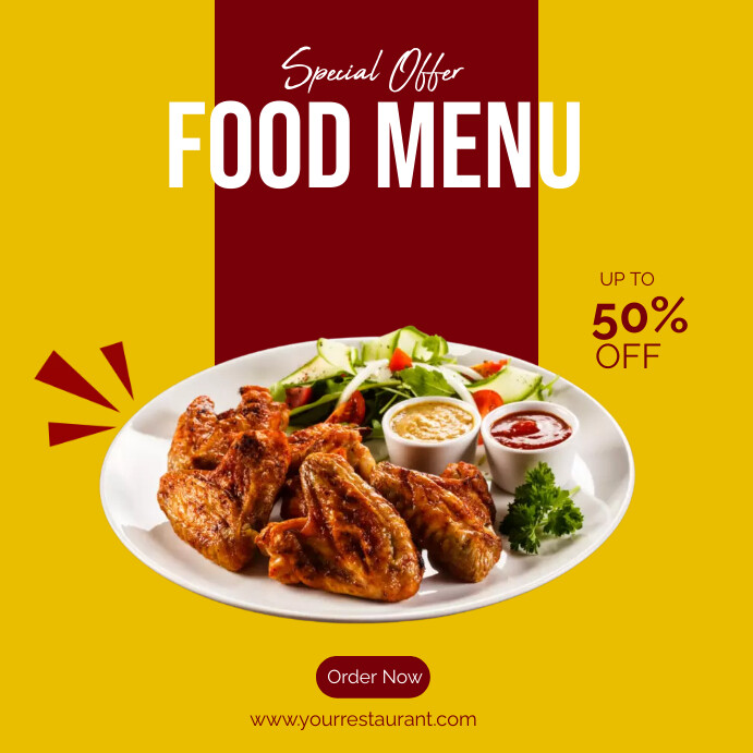 food menu Template | PosterMyWall