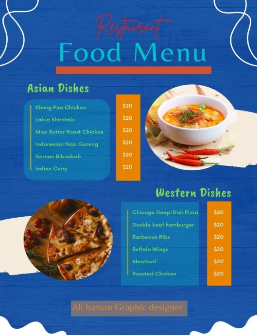food menu Template | PosterMyWall