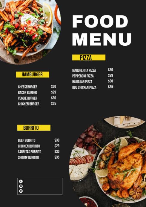 food menu Template | PosterMyWall