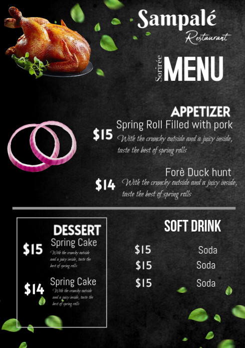 Copy of Food menu | PosterMyWall