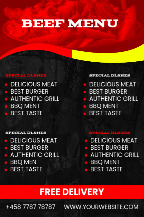 Copy of Food Menu Design | PosterMyWall