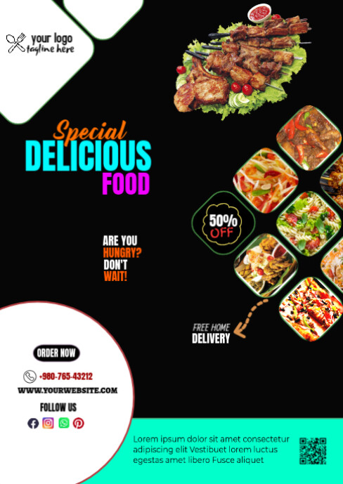 FOOD MENU Template | PosterMyWall