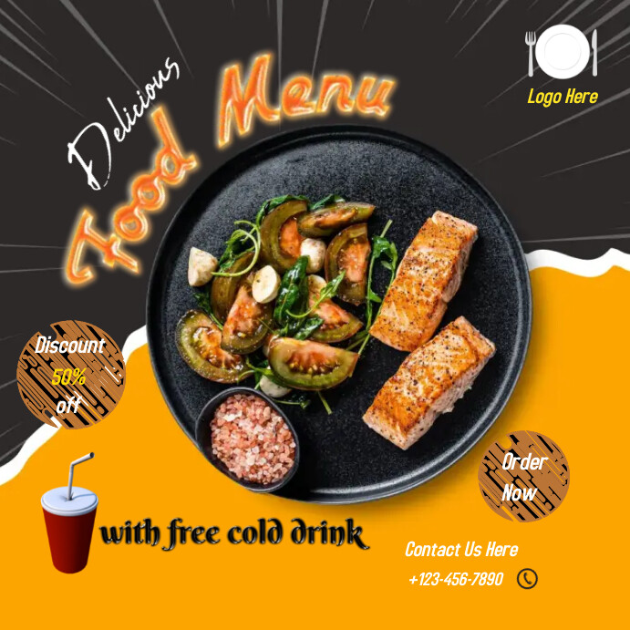 Food Menu Template | PosterMyWall