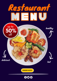 FOOD MENU A4 Template | PosterMyWall