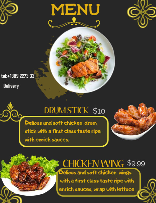 food menu flyer Template | PosterMyWall