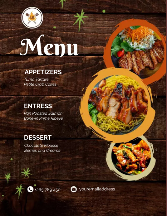 Food menu flyer Template | PosterMyWall
