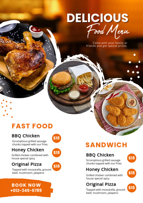 FOOD MENU FLYER Template | PosterMyWall