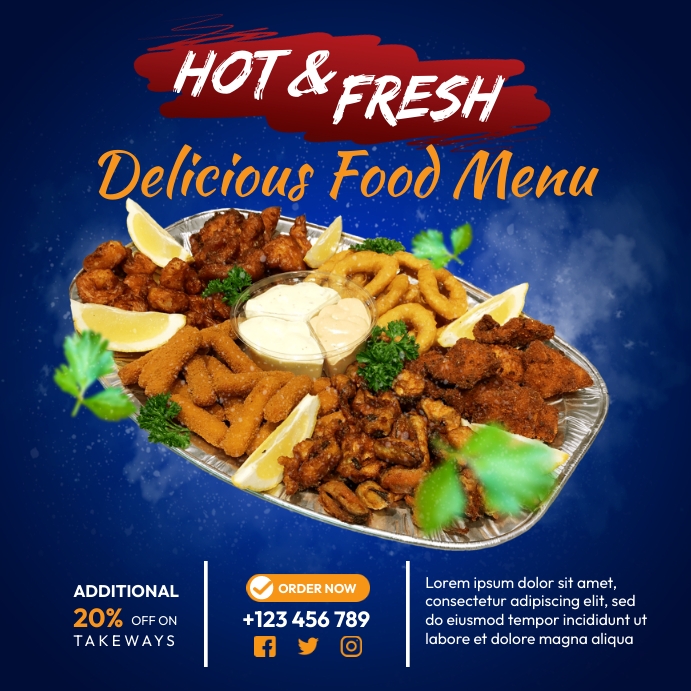 Food Menu Flyers Template | PosterMyWall