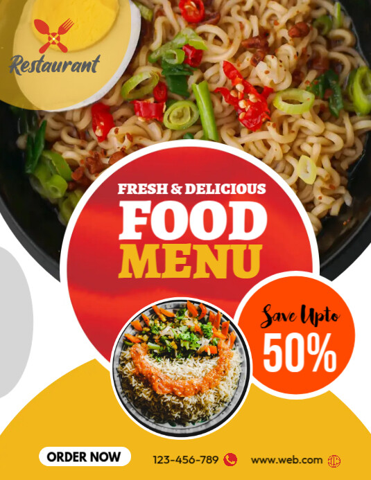 Food Menu Flyers Template | PosterMyWall