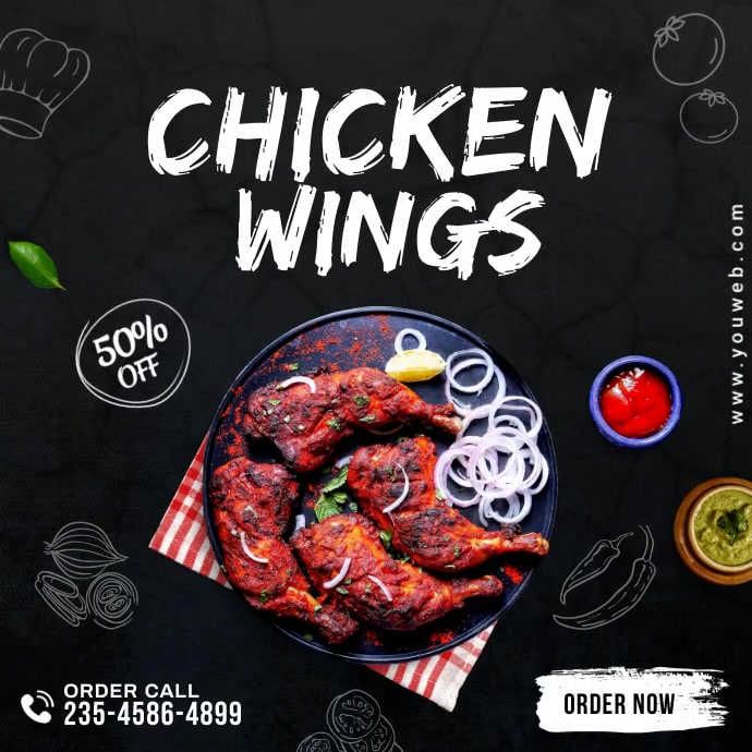 Food menu instagram banner design Template | PosterMyWall