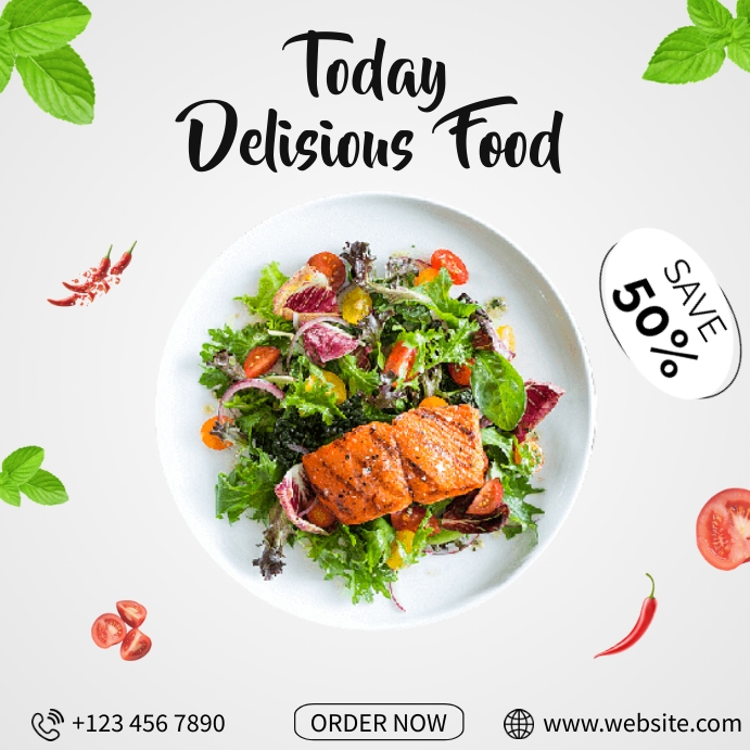 Food Menu Instagram Template | PosterMyWall