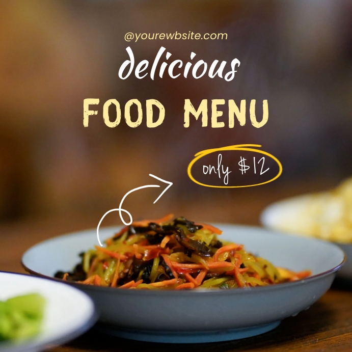 Food Menu Instagram Template | PosterMyWall