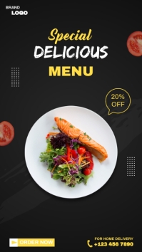 Menu Food Instagram Story Template | PosterMyWall