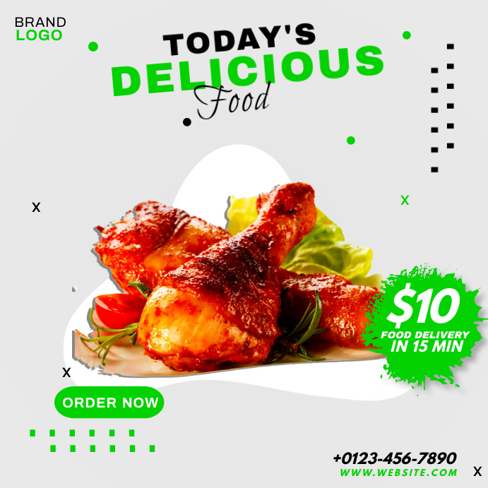 Food menu instagram template | PosterMyWall