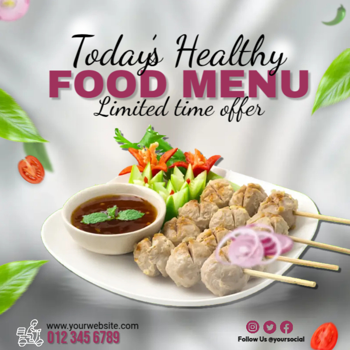 Food Menu Offer Template | PosterMyWall