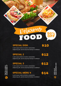 Food Menu Offer Banner Template | PosterMyWall
