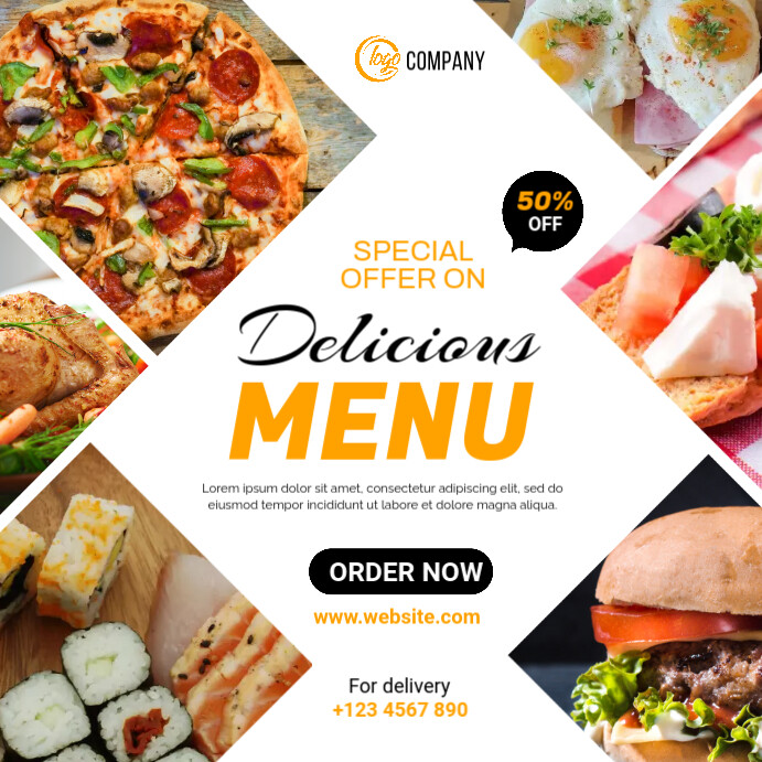 Food Menu Offer Template | PosterMyWall