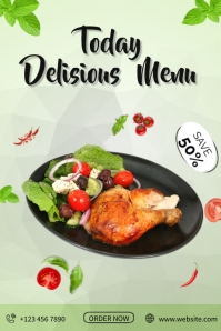 Delicious Menu Poster Template | PosterMyWall