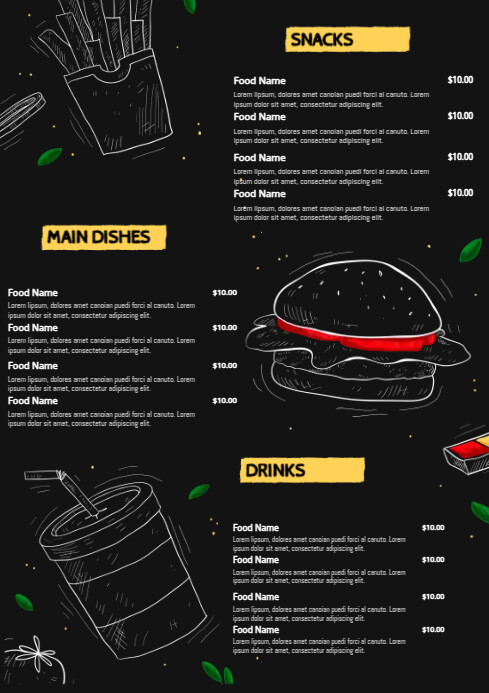 Copy of Food Menu Poster | PosterMyWall