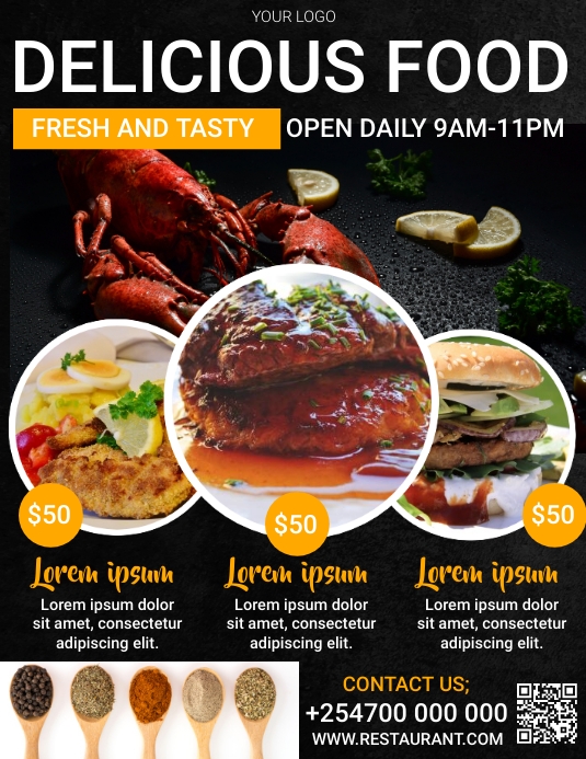 Copy of Food menu poster | PosterMyWall