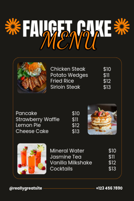 Food Menu Poster Template | PosterMyWall