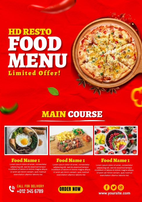Copy of FOOD MENU POSTER.KC | PosterMyWall