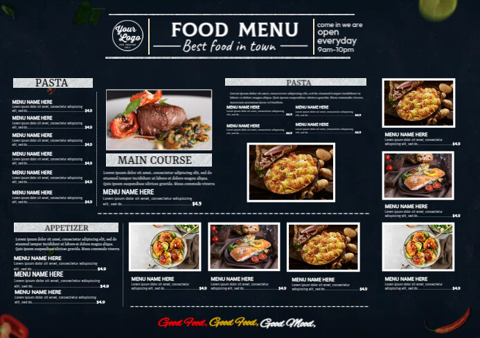 Copy of Food Menu Price List | PosterMyWall