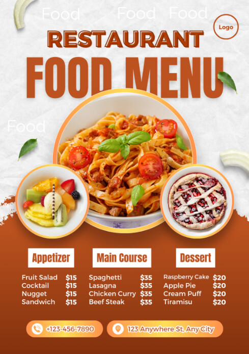 Food menu/Restaurant logo Template | PosterMyWall