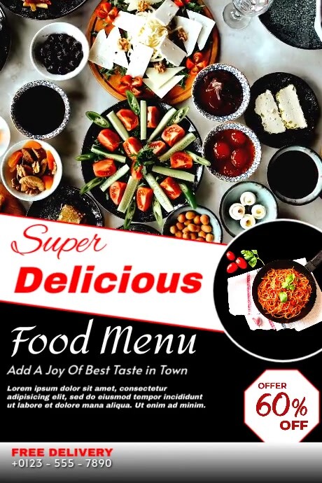Copy of Food Menu Service Flyer | PosterMyWall