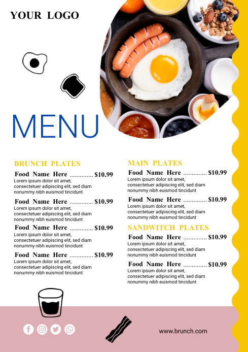 Food Menu Template | PosterMyWall