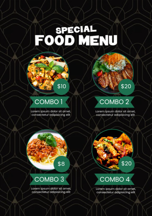 food menu template | PosterMyWall