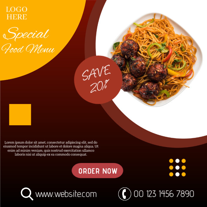 Copy of FOOD MENU TEMPLATE | PosterMyWall