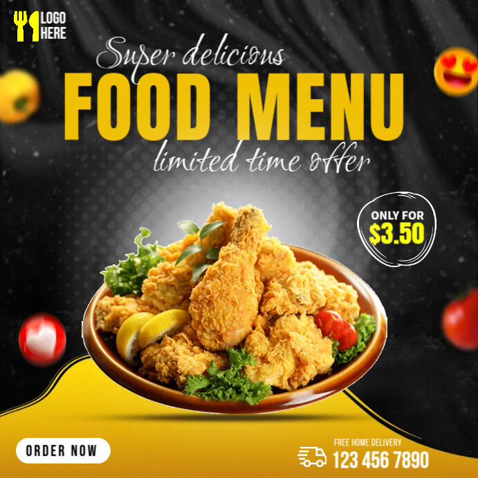 Food Menu Templates | PosterMyWall