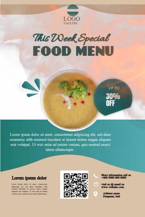 Food Menu Video Template | PosterMyWall