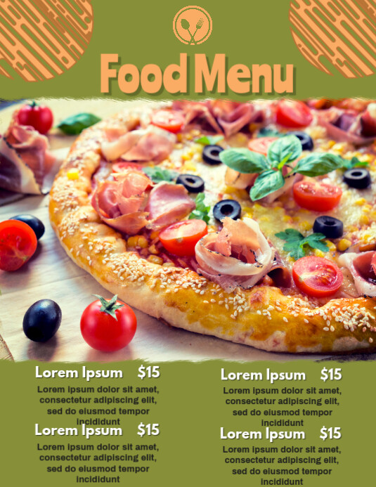 FOOD MENU.C Template | PosterMyWall