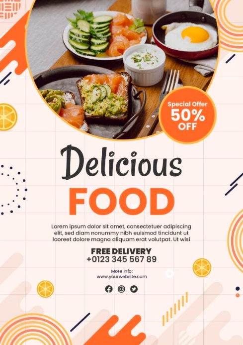 FOOD MENUS Template | PosterMyWall