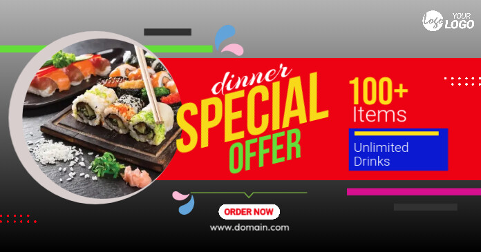 Food Offer Facebook Image Template | PosterMyWall